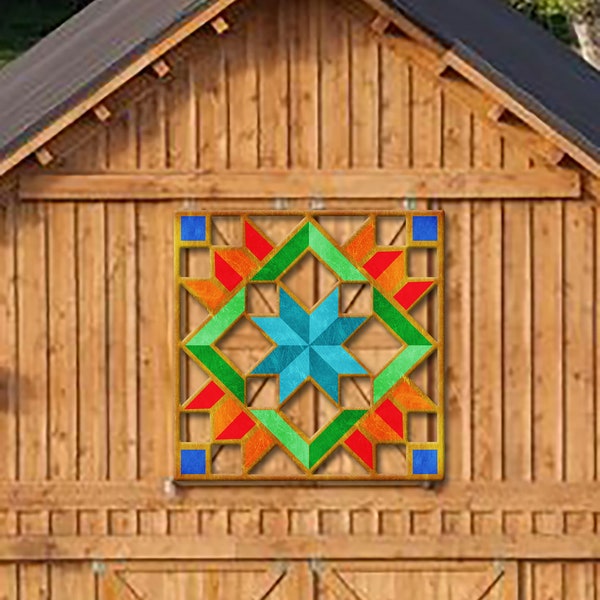 Carpenter Wheel Barn Quilt - Etsy