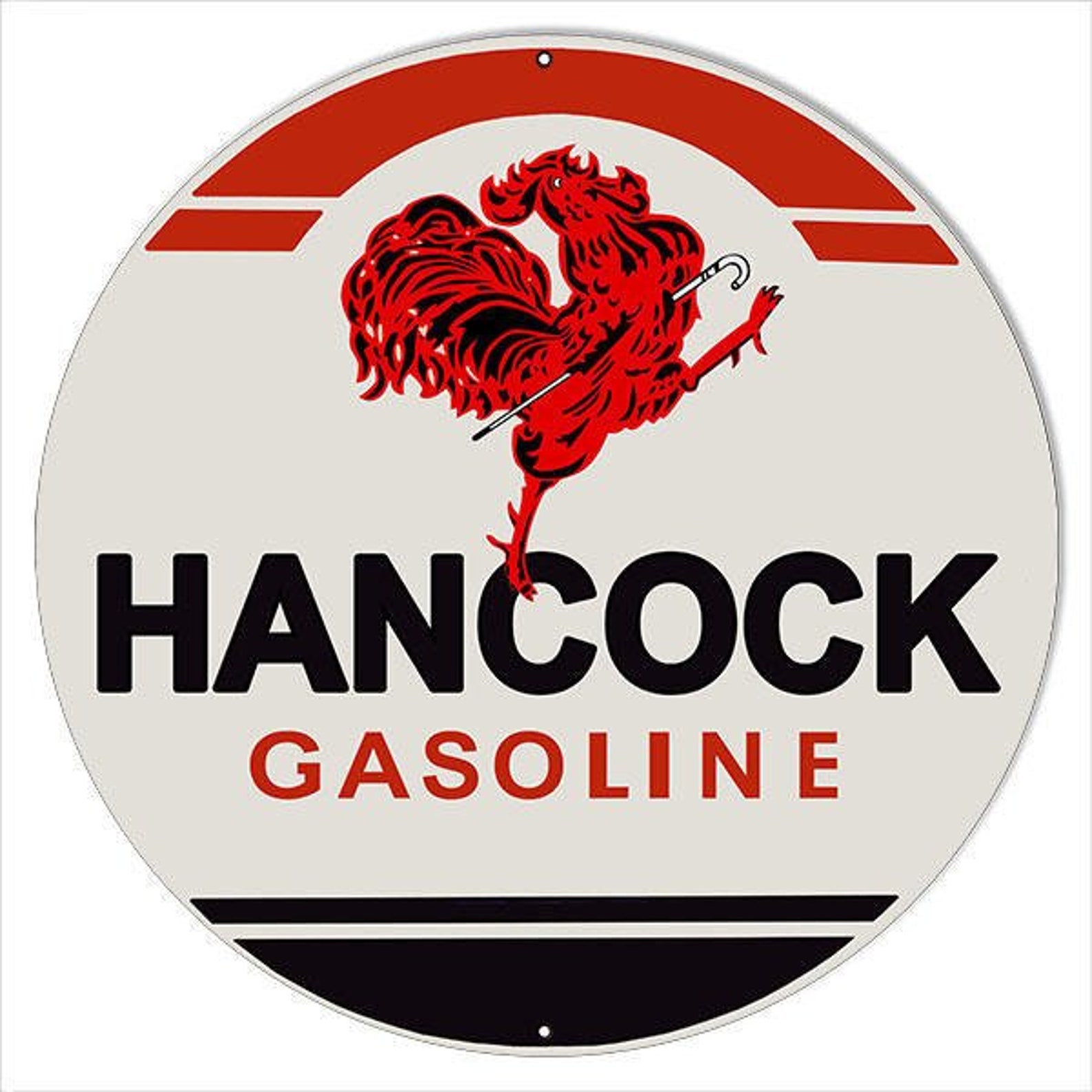 Hancock Gasoline Sign Metal Sign 3 Sizes Available USA Made | Etsy