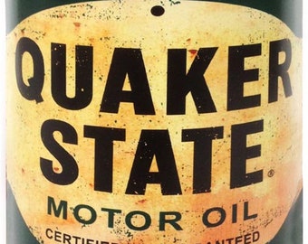 Quaker State Oil Sign - Etsy