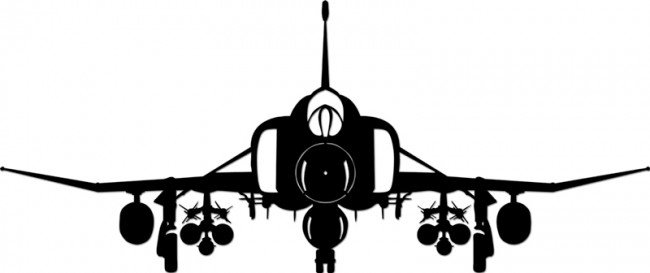 F-4 Phantom Fighter Jet Airplane Laser Cut Silhouette Metal | Etsy