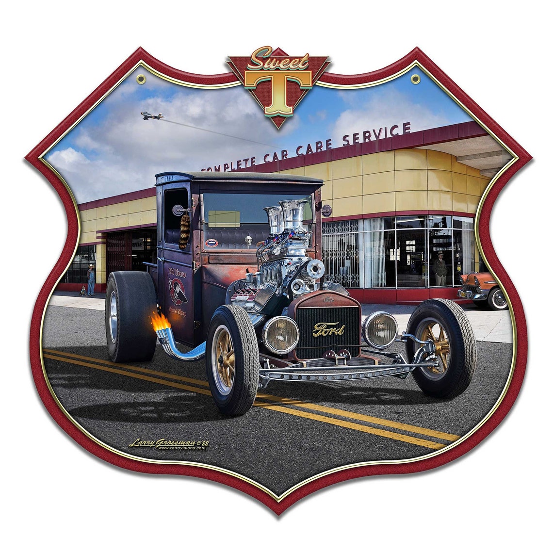 1926 Ford Model T Truck Shield Shape Metal Sign 3 Sizes USA - Etsy