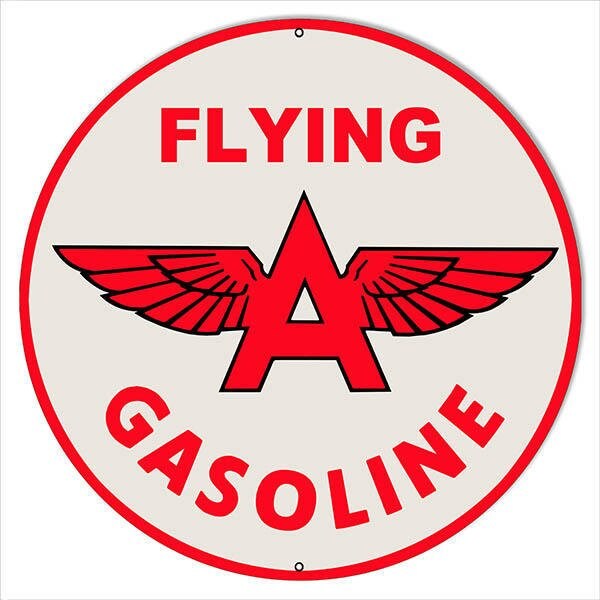 Flying A Gasoline Sign Aluminum Metal Sign 4 Sizes - Etsy