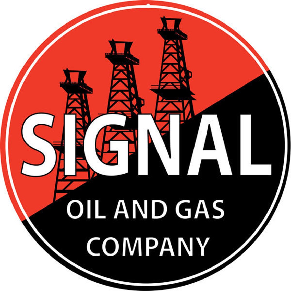 Signal Oil and Gas Company Metal Sign 4 Sizes Available USA | Etsy