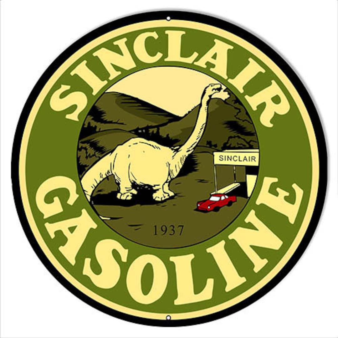 Sinclair Gasoline Circa 1937 Sign, Vintage Aged Style OR New Style, 4 ...