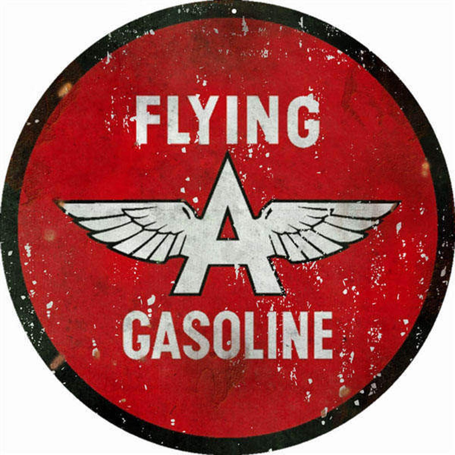 Flying A Gasoline 18 X 18 Aged Style Large Aluminum Metal - Etsy
