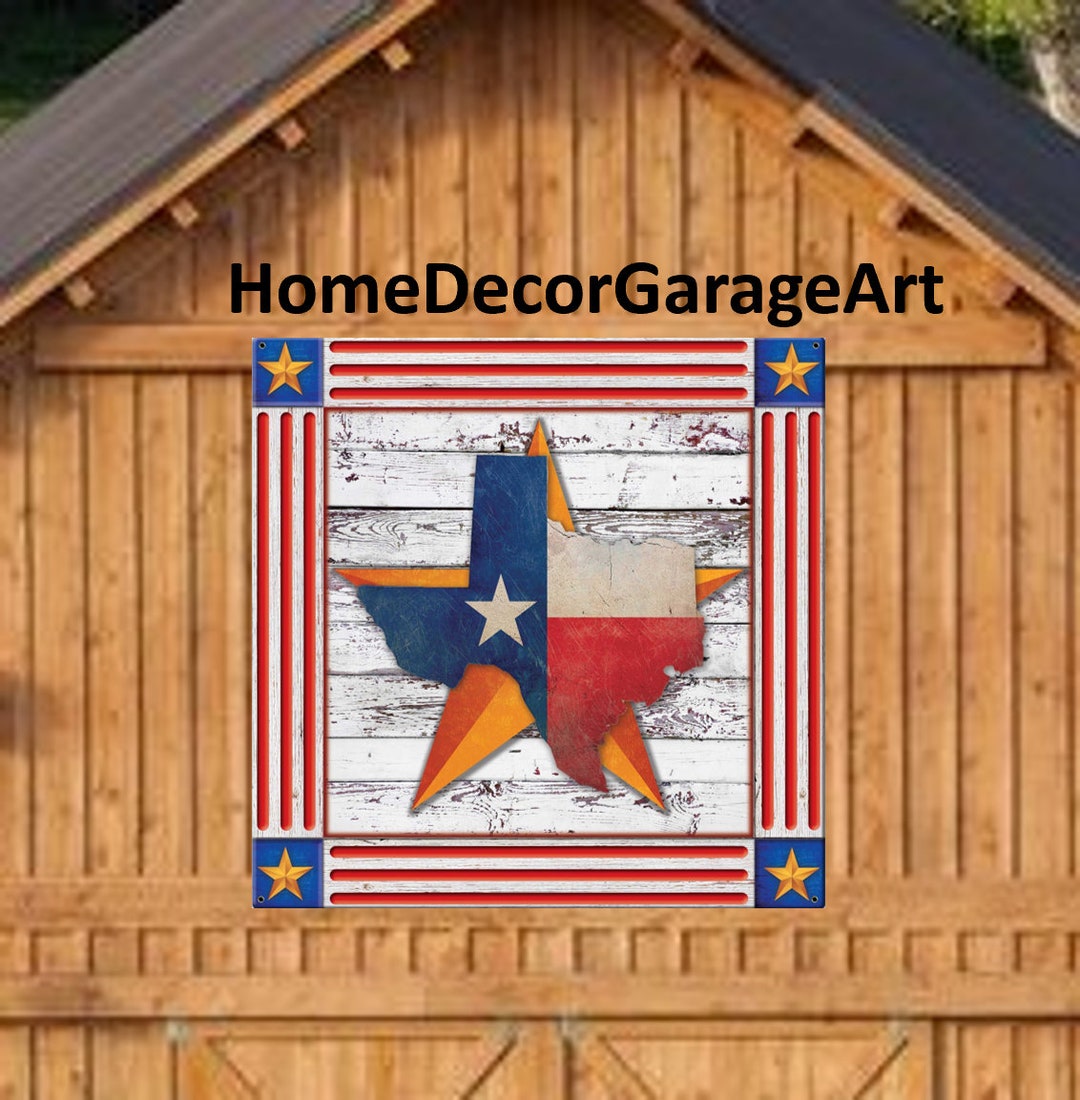 Barn Quilt Texas Lone Star, Metal Sign With UV Protection, 5 Sizes ...