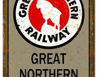 Great Northern Railroad Logo Wood Plaque / Sign - Etsy
