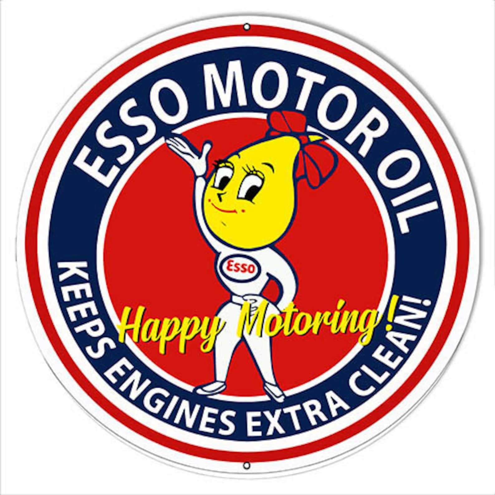 Esso Motor Oil Metal Sign 4 Sizes Available Aged OR New | Etsy