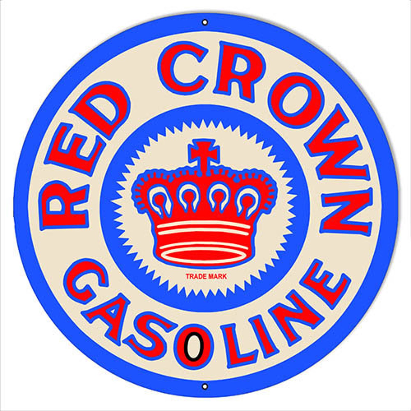 Red Crown Gasoline Motor Oil Sign Metal Sign 4 Sizes - Etsy