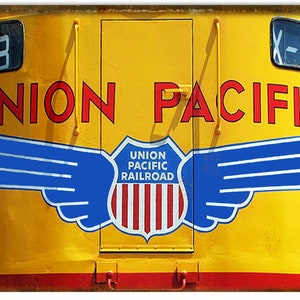 Union Pacific Railroad Sign, 12 X 9 Inches, Aged Style Aluminum Metal ...