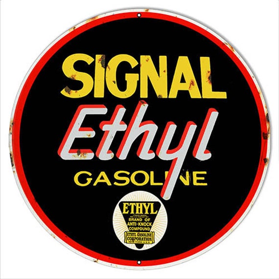 Signal Gasoline Motor Oil Metal Sign Aged Style 4 Sizes - Etsy