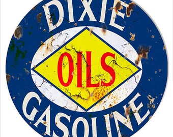 Dixie Gas Sign - Etsy