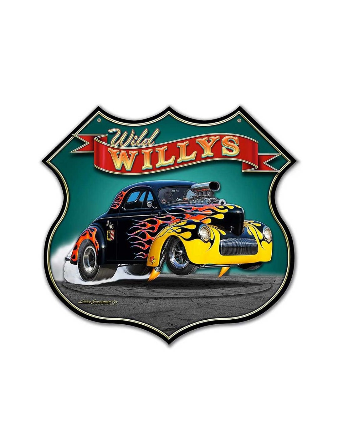 3-D 1940 Wild Willy's Street Rod Metal Sign, 2 Sizes, USA Made Vintage ...