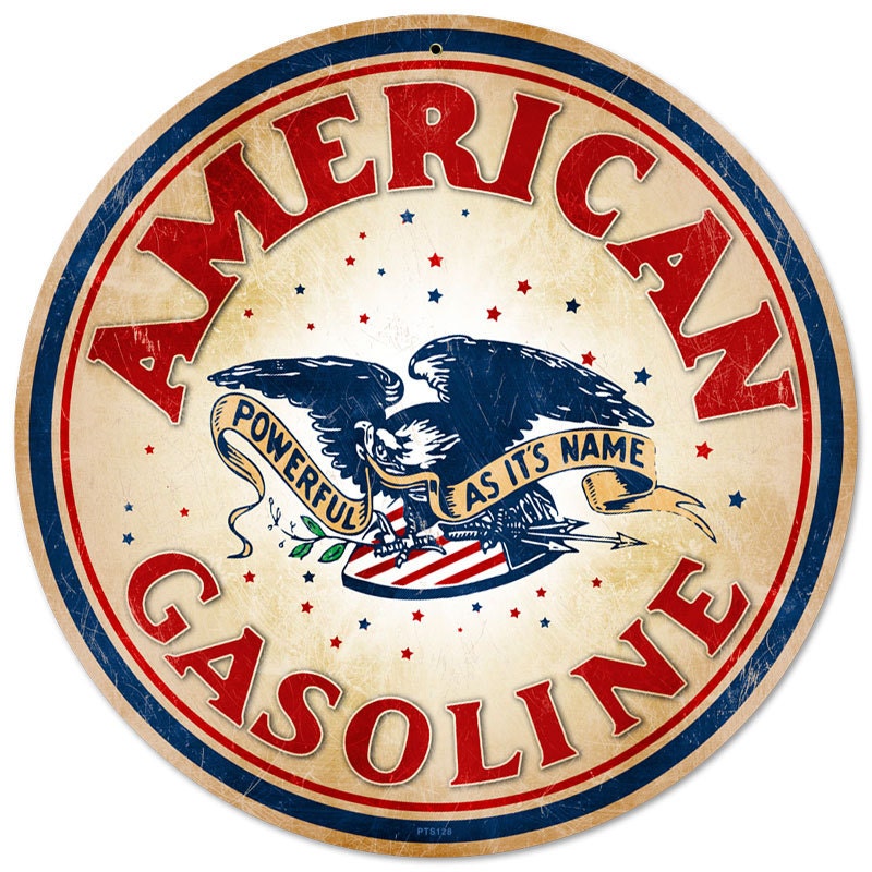 American Gasoline Motor Oil Metal Sign 4 Sizes USA Made - Etsy