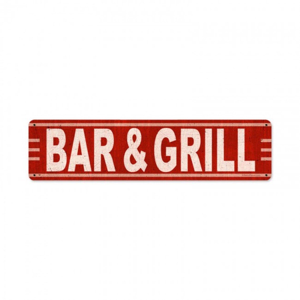 BAR & GRILL Retro Planet Diner Advertising Sign Powder Coated - Etsy