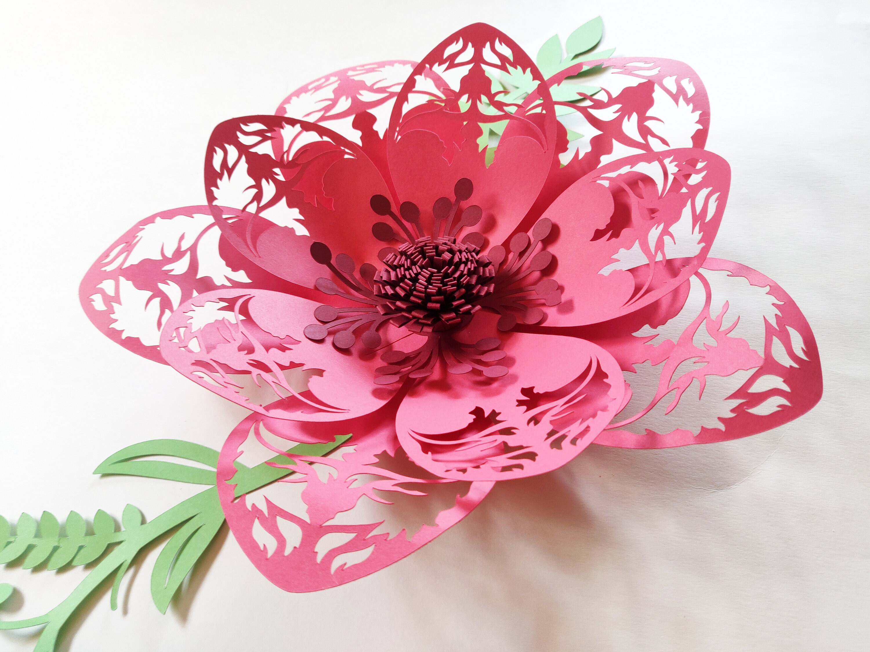 DIY Flower SVG Intricate Flower for Machine Cutting Flower - Etsy