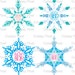 Frozen Inspired Snowflakes Monograms Svg Cutting File Arrow - Etsy