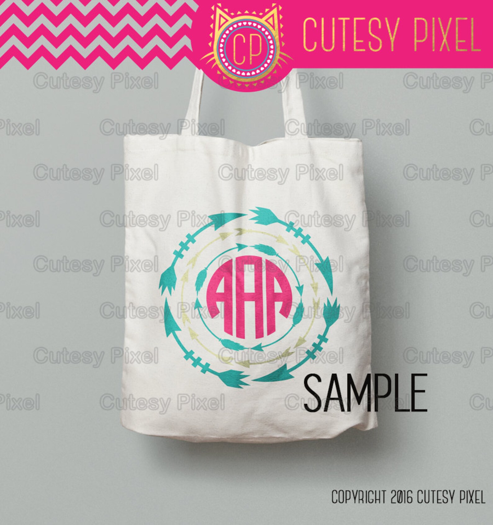 Arrow Monogram Frames, Svg Cutting File, Cool Arrow Designs SVG, DXF ...