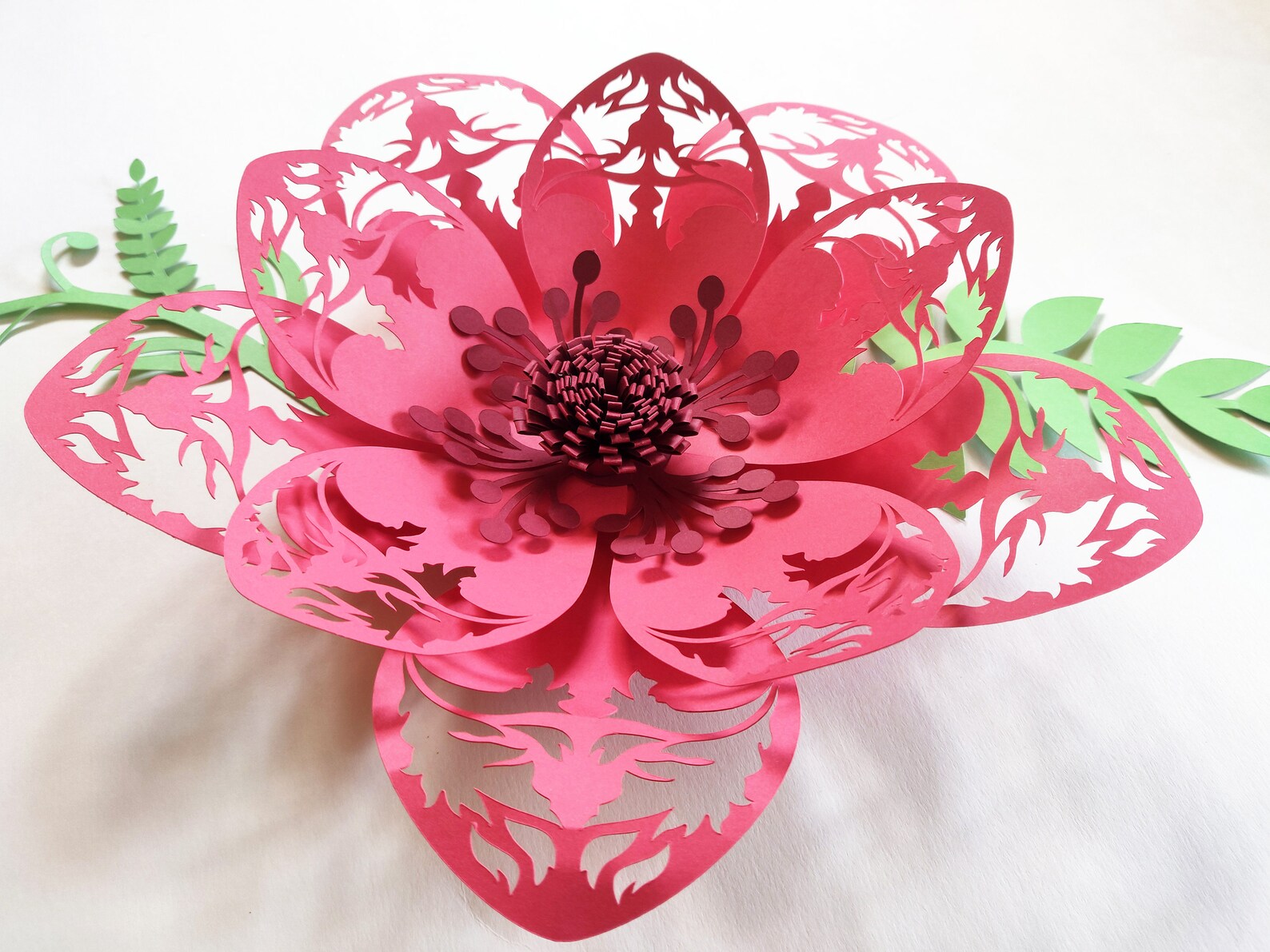 DIY Flower SVG Intricate Flower for Machine Cutting Flower - Etsy