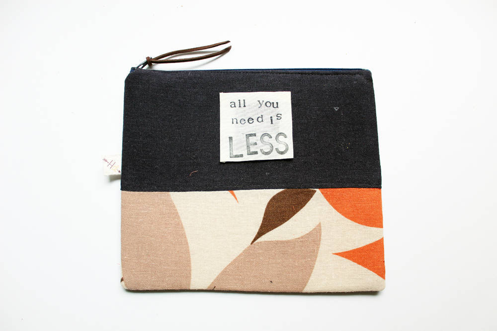 ALL You NEED is LESS Zipper Pouch Gift for Her Under 20 Makeup Bag ...