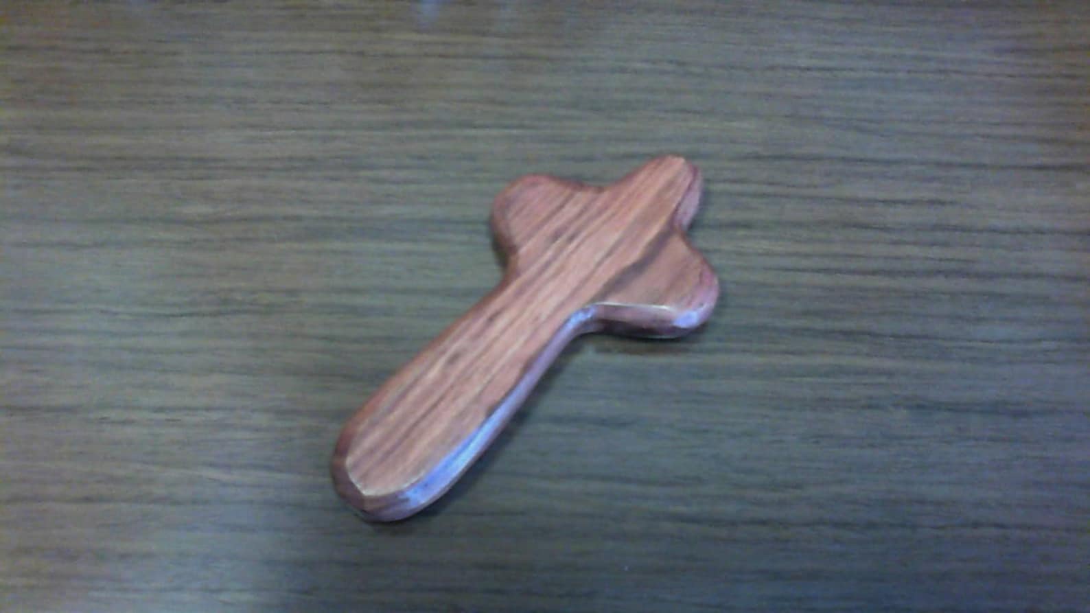 Hand-carved Small Wood Comfort Cross - Etsy
