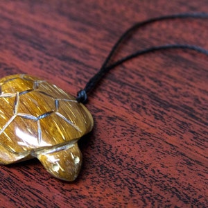 Hand-carved Wood Turtle Necklace - Etsy