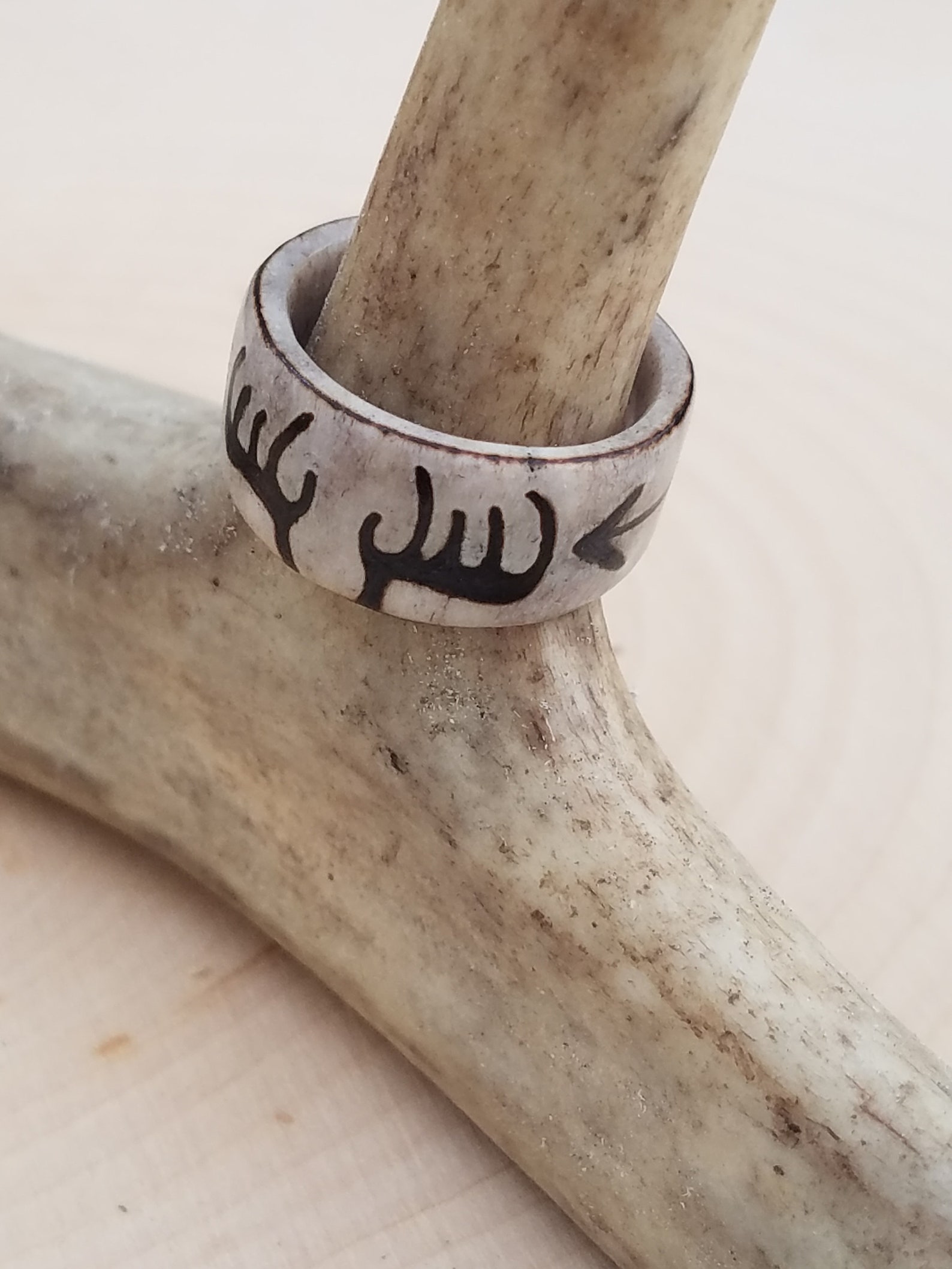 Deer Antler Ring Handmade Rings Antler Jewelry Deer - Etsy