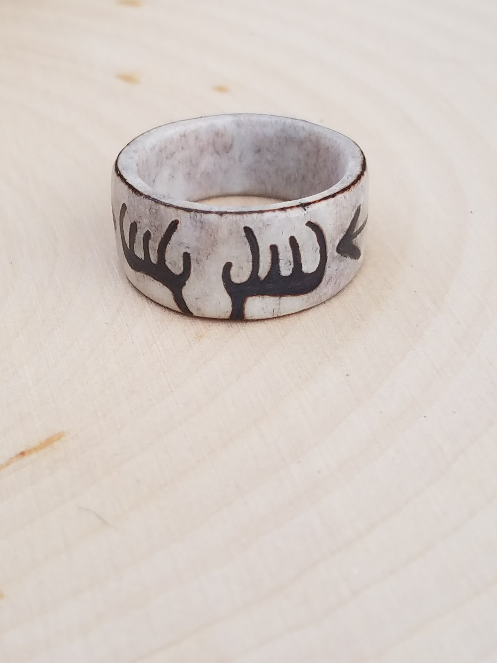Deer Antler Ring Handmade Rings Antler Jewelry Deer - Etsy