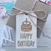 Happy Birthday Gift Tag Birthday Gift Tag Wood Gift Tag | Etsy