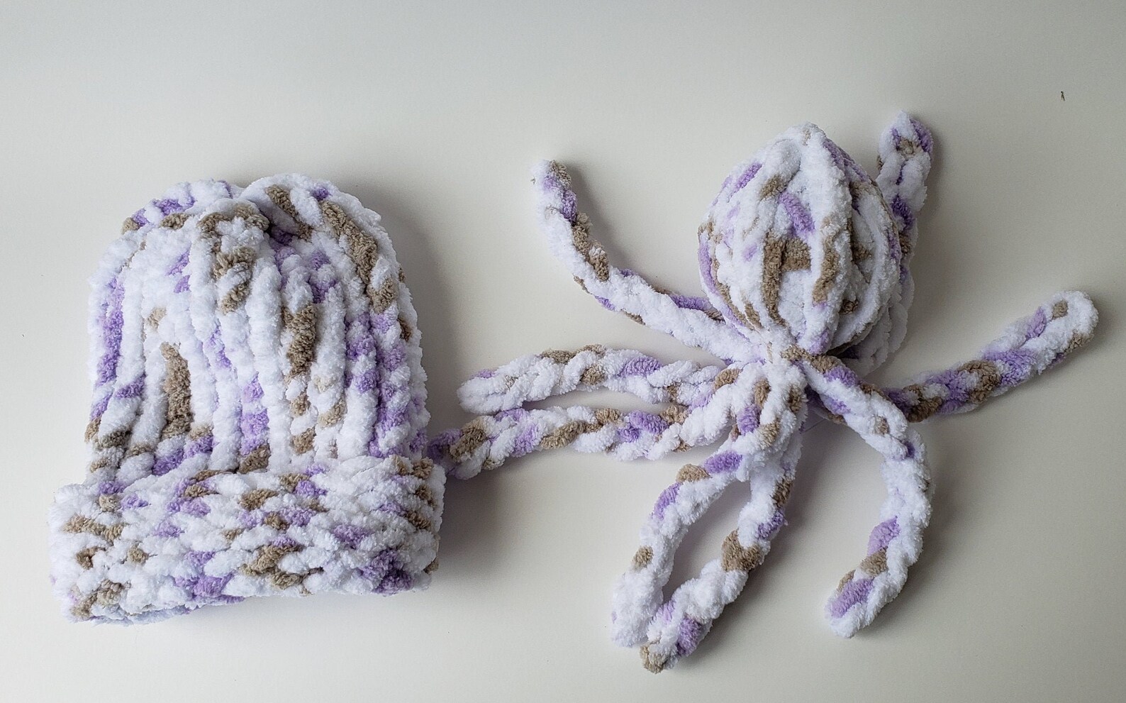 Newborn Hat and Octopus Rattle - Etsy