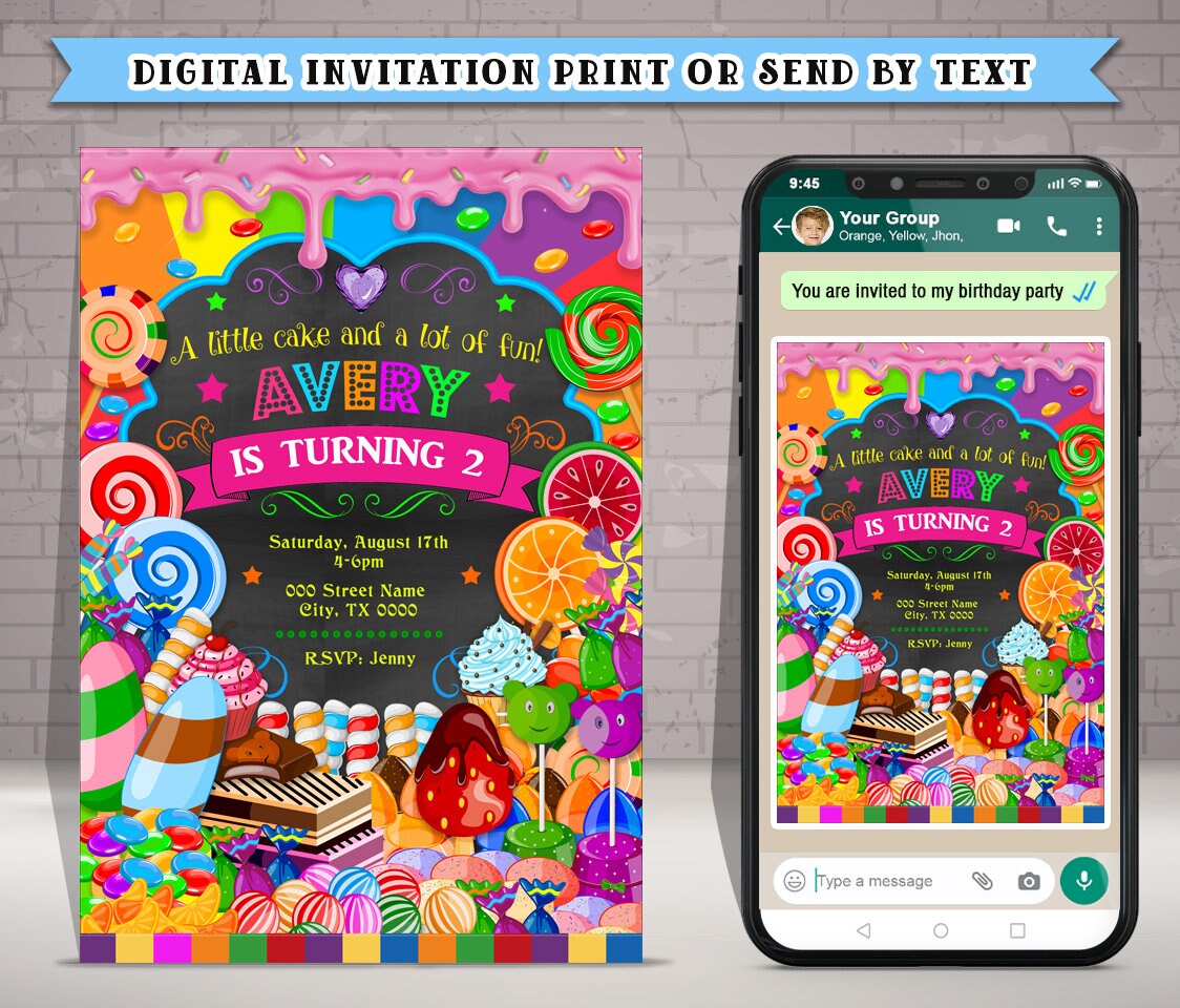 Free Printable Candy Invitations