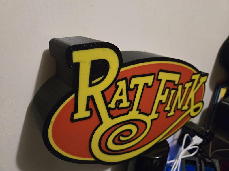 Rat Fink Retro Led Lamp - Etsy