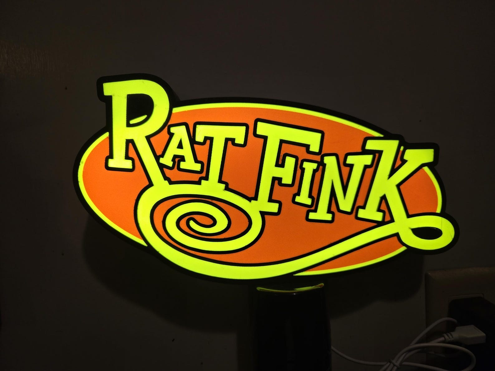 Rat Fink Retro Led Lamp - Etsy
