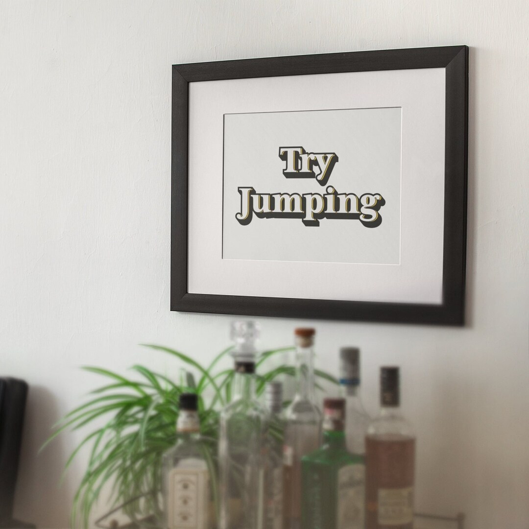 Elden Ring 'try Jumping' Troll Message Inspired Print - Humorous Game ...