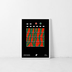 Atcq Poster, Music Decor Wall Art, Hip Hop Print, Red & Green Decor ...