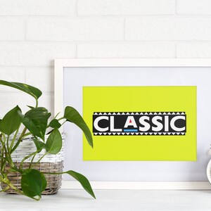 Classic Print, Typography Print, Music Wall Art, Sitcom Art ...