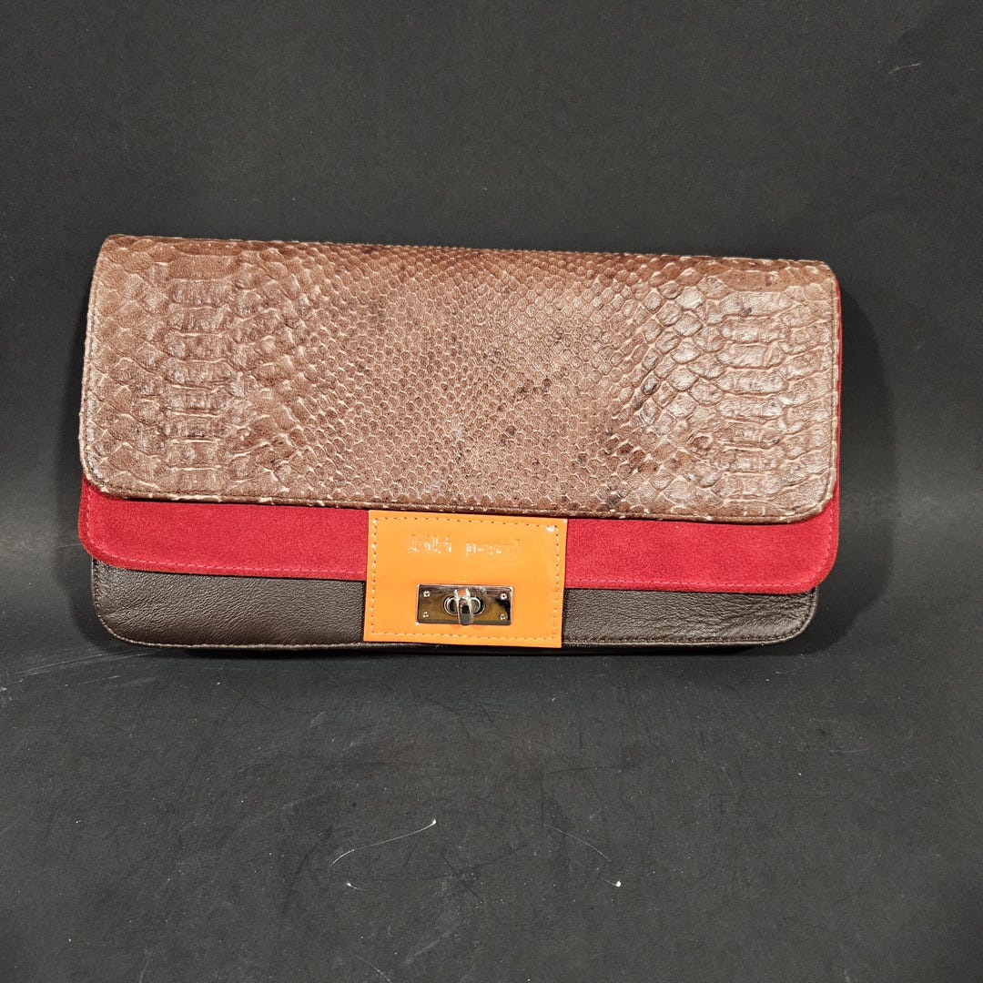 Kiki Pearl Purse Clutch Leather Suede Patent Leather - Etsy