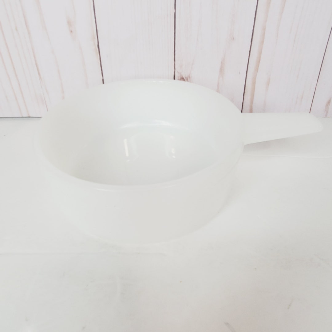 Mckee Glasbake Milk Glass Individual Handled French Casserole Set of 1 ...