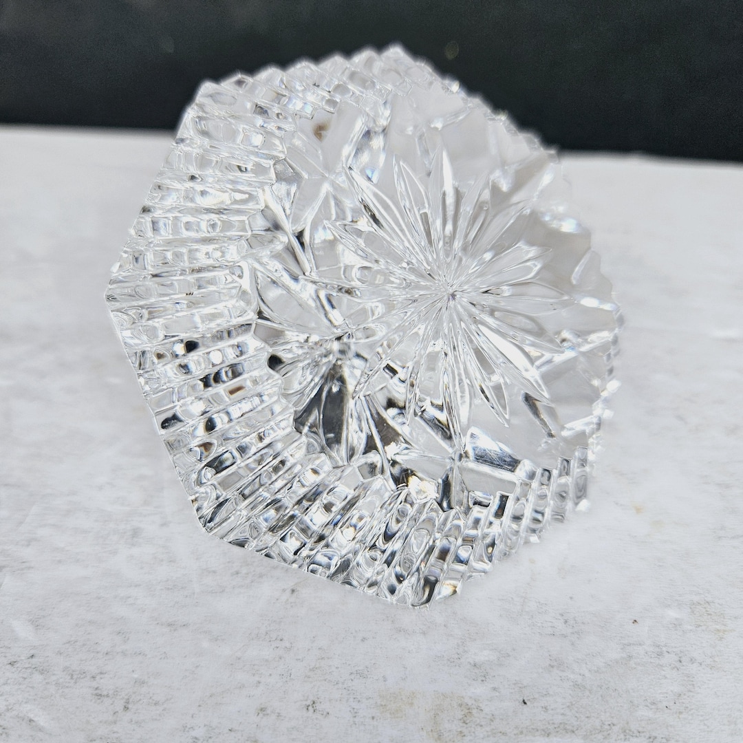 Crystal Pyramid Paperweight Diamond Shape CHIP - Etsy