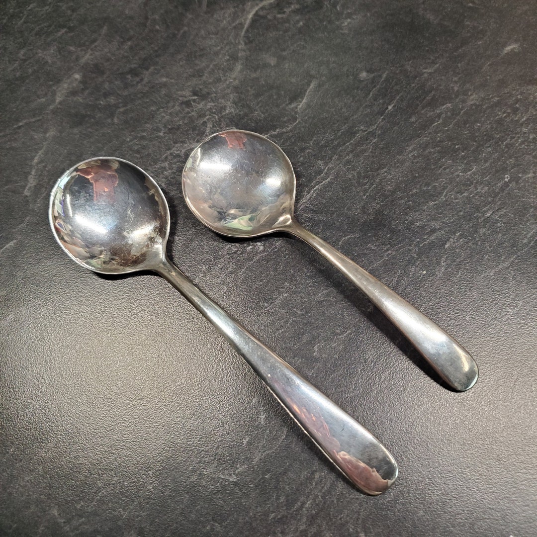 Raimond Silver Plate Made in Italy Plain Rounded Pattern 2 Pcs - Etsy