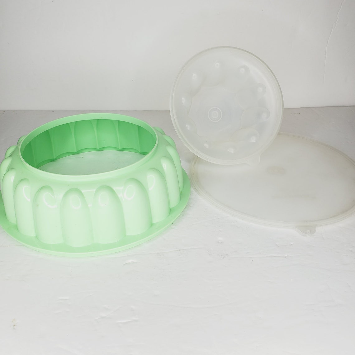 1970's Tupperware Gelatin Mold Green Plastic 3 Part - Etsy