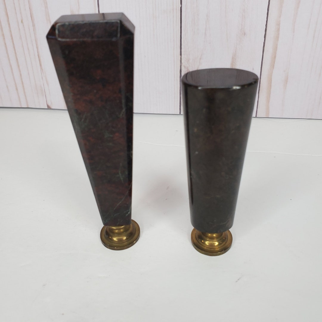 Vintage Marble Stone Wax Seal Stamp Handles With Blank Seals Set of 2 ...