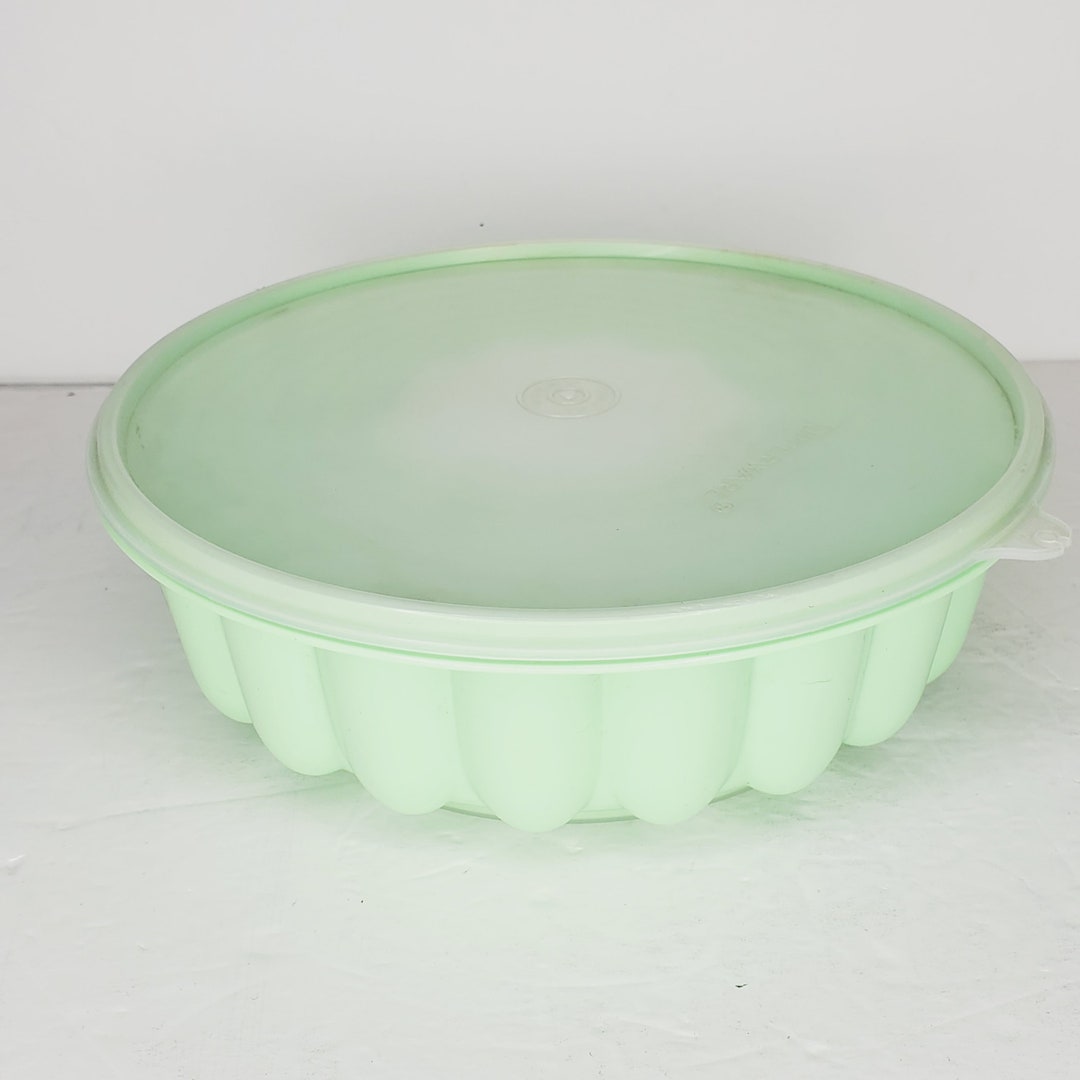 1970's Tupperware Gelatin Mold Green Plastic 3 Part - Etsy