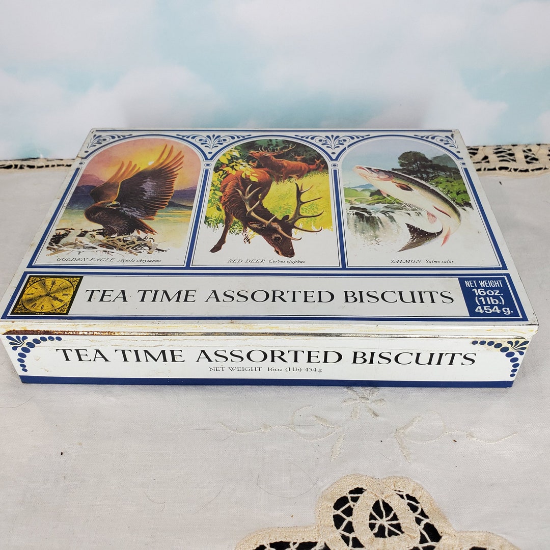 EMPTY Tea Time Assorted Biscuits Tin - Etsy