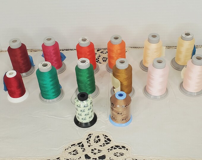 ARC Machine Embroidery Thread Lot of 14 - Etsy