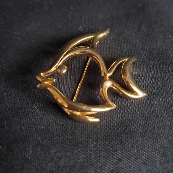 Trifari Fish Pin - Etsy