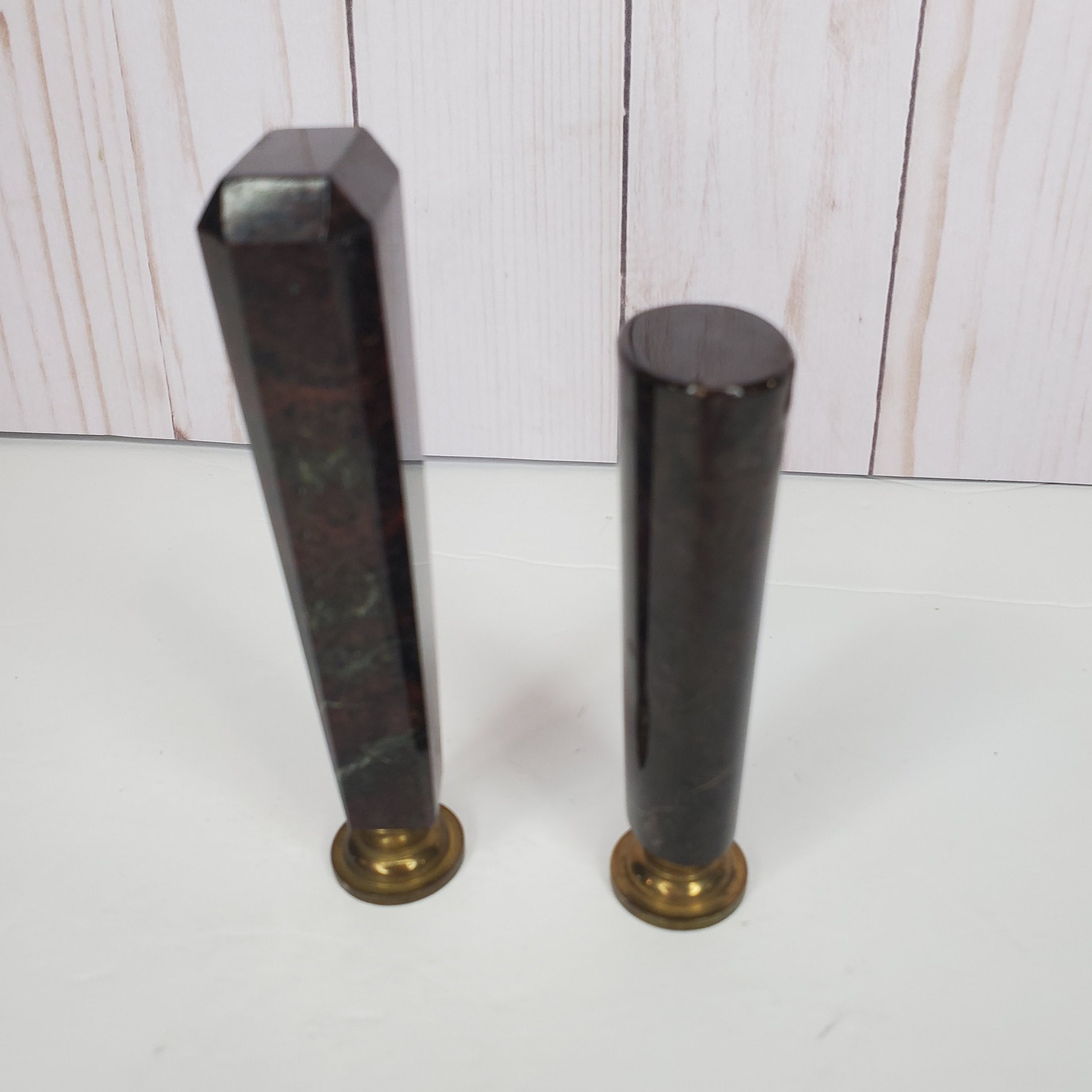 Vintage Marble Stone Wax Seal Stamp Handles With Blank Seals Set of 2 ...