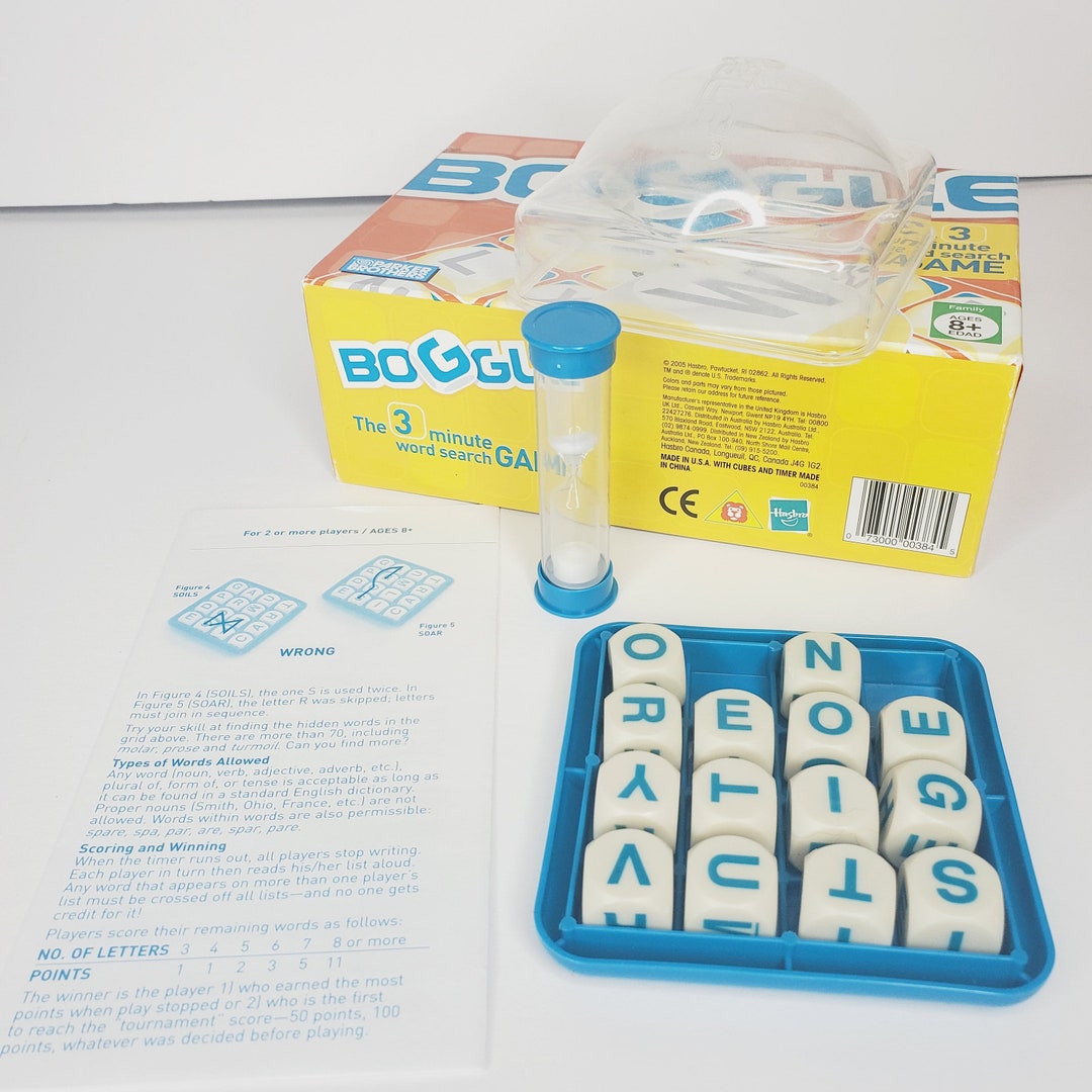Boggle by Parker Brothers INCOMPLETE Missing 2 Letter Die - Etsy