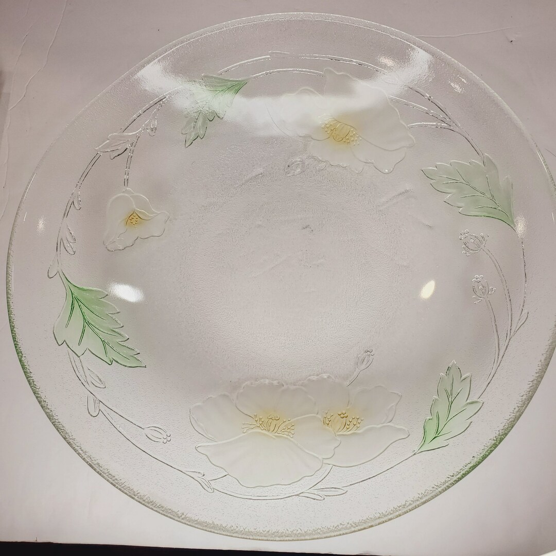 LE Smith Glass Co 15" Round Platter - Etsy