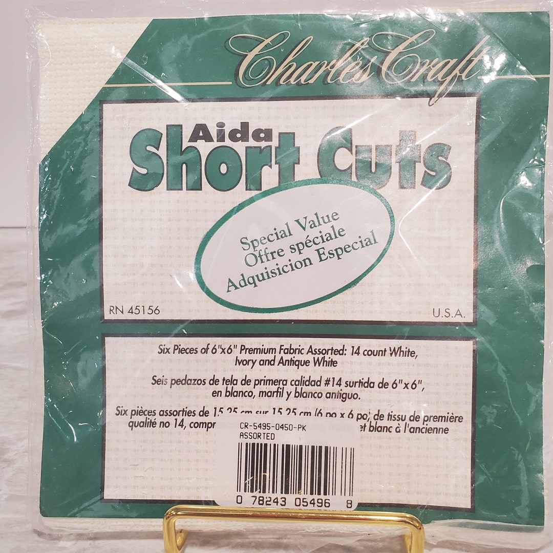 Charles Craft Aida Cloth: 6x6, 14 Count - White, Ivory, Antique White ...